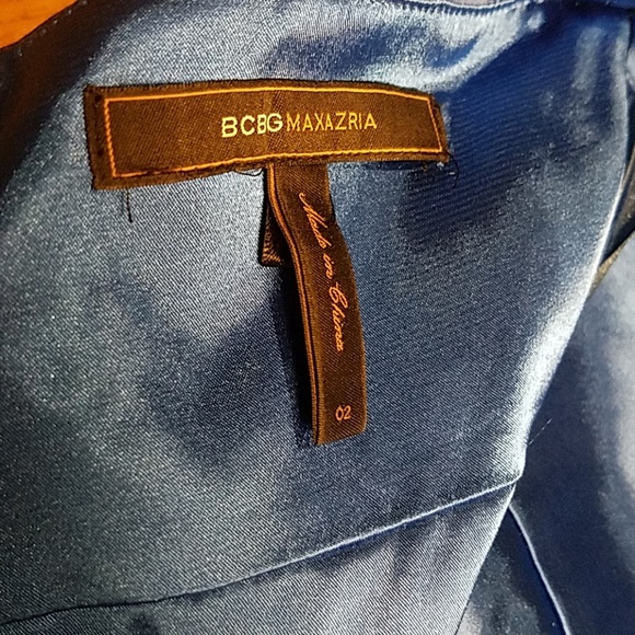 BCBGMaxAzria | Dresses | Bcbgmaxazria Royal Blue Runched Cocktail Dress 2 | Poshmark